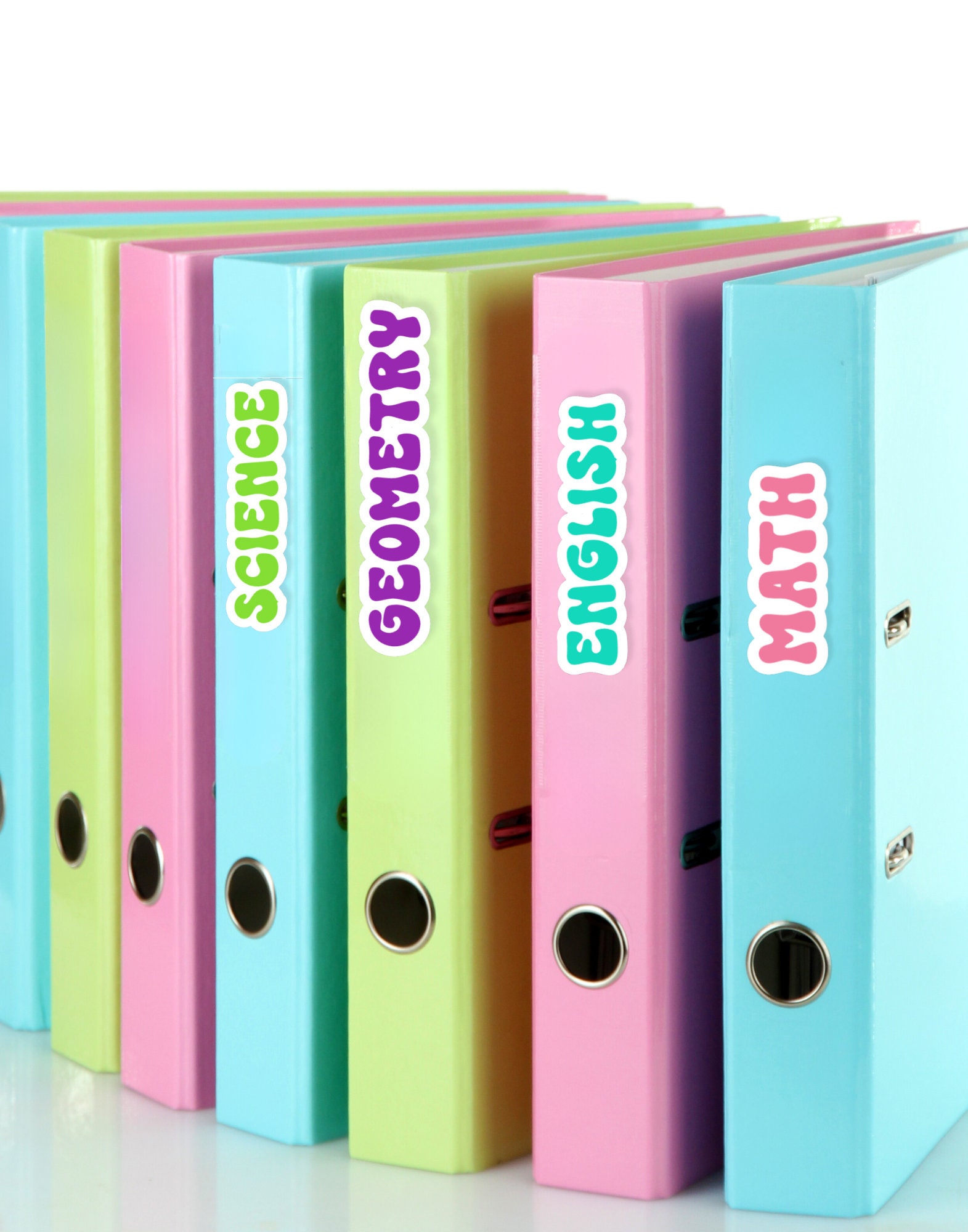 Custom Waterproof School Subject Sticker Labels,organize Binders ...