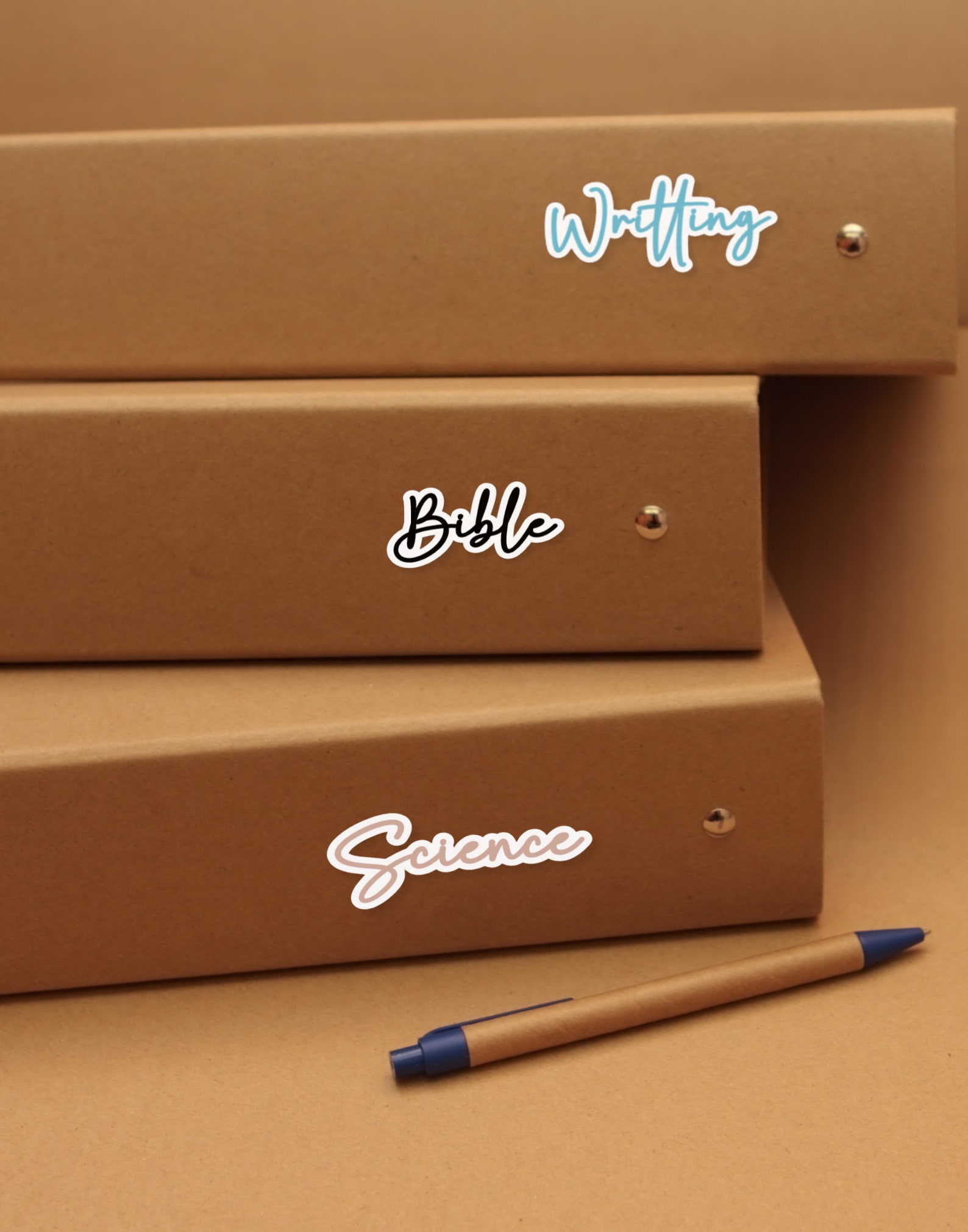 Custom Waterproof School Subject Sticker Labels,organize Binders ...