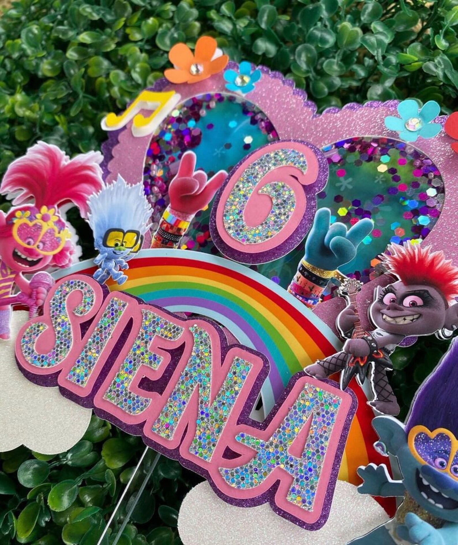 Trolls Custom Cake Topper Trolls World Tour anniversaire - Etsy France