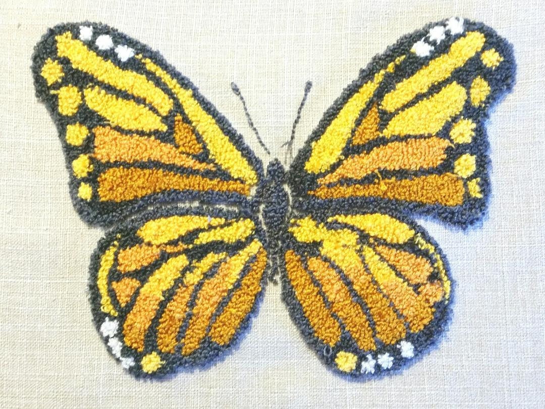 BUTTERFLY Punch Needle Embroidery Kit - Etsy