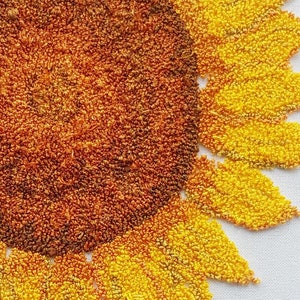 SUNFLOWER Punch Needle Embroidery Kit - Etsy