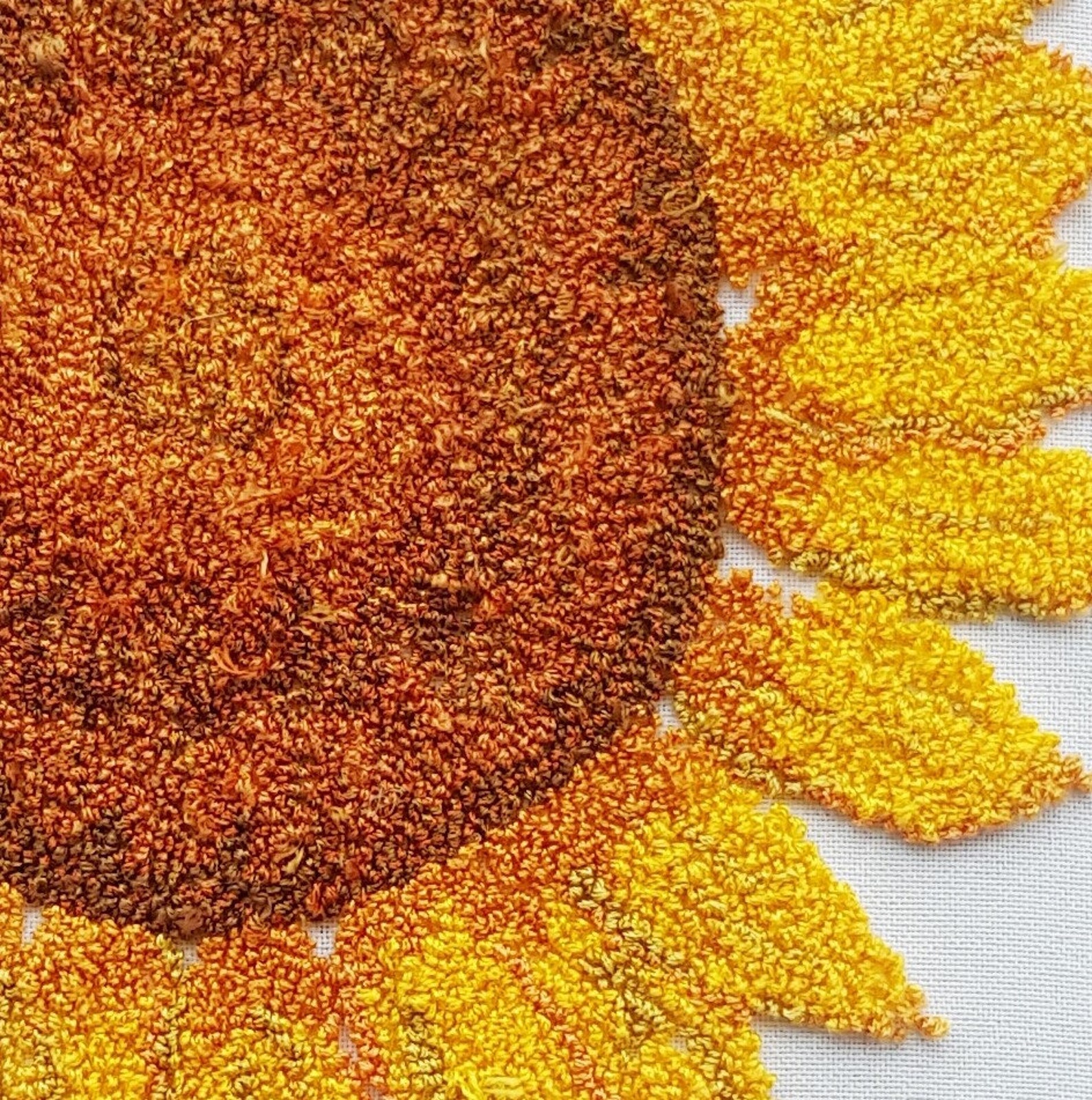 SUNFLOWER Punch Needle Embroidery Pattern Pdf - Etsy
