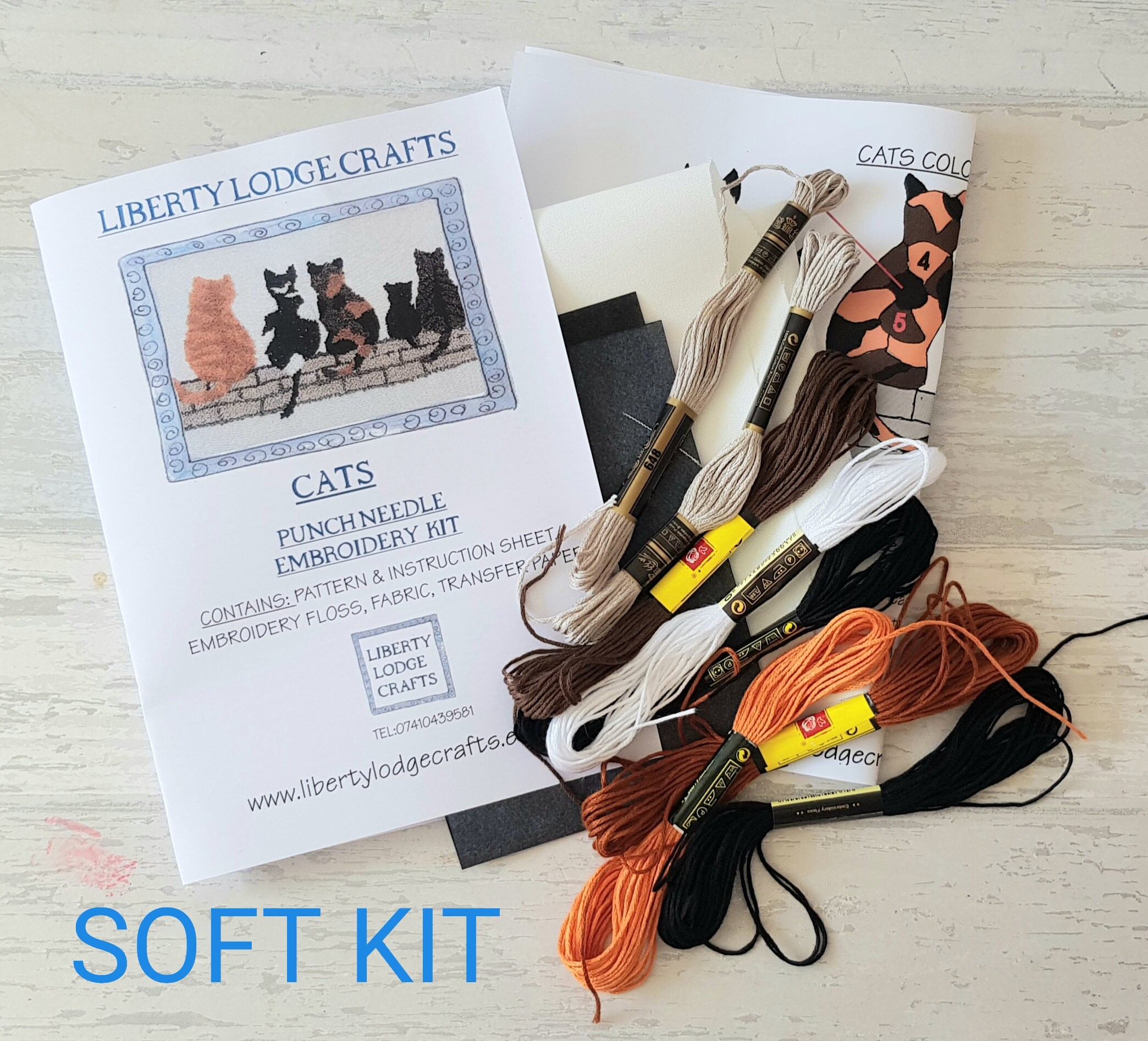 Cats Punch Needle Embroidery Kit - Etsy