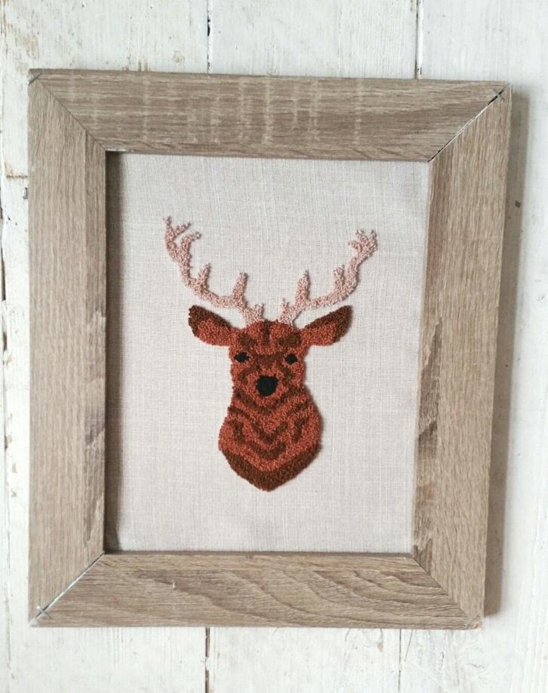 STAGS HEAD Punch Needle Embroidery Kit - Etsy