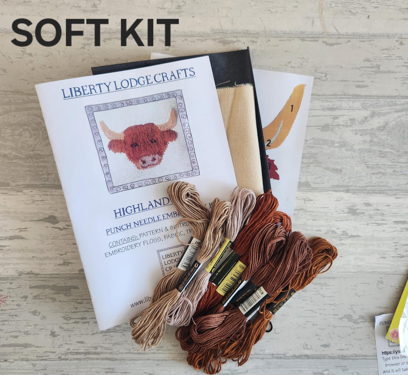 HIGHLAND COW Punch Needle Embroidery Kits - Etsy
