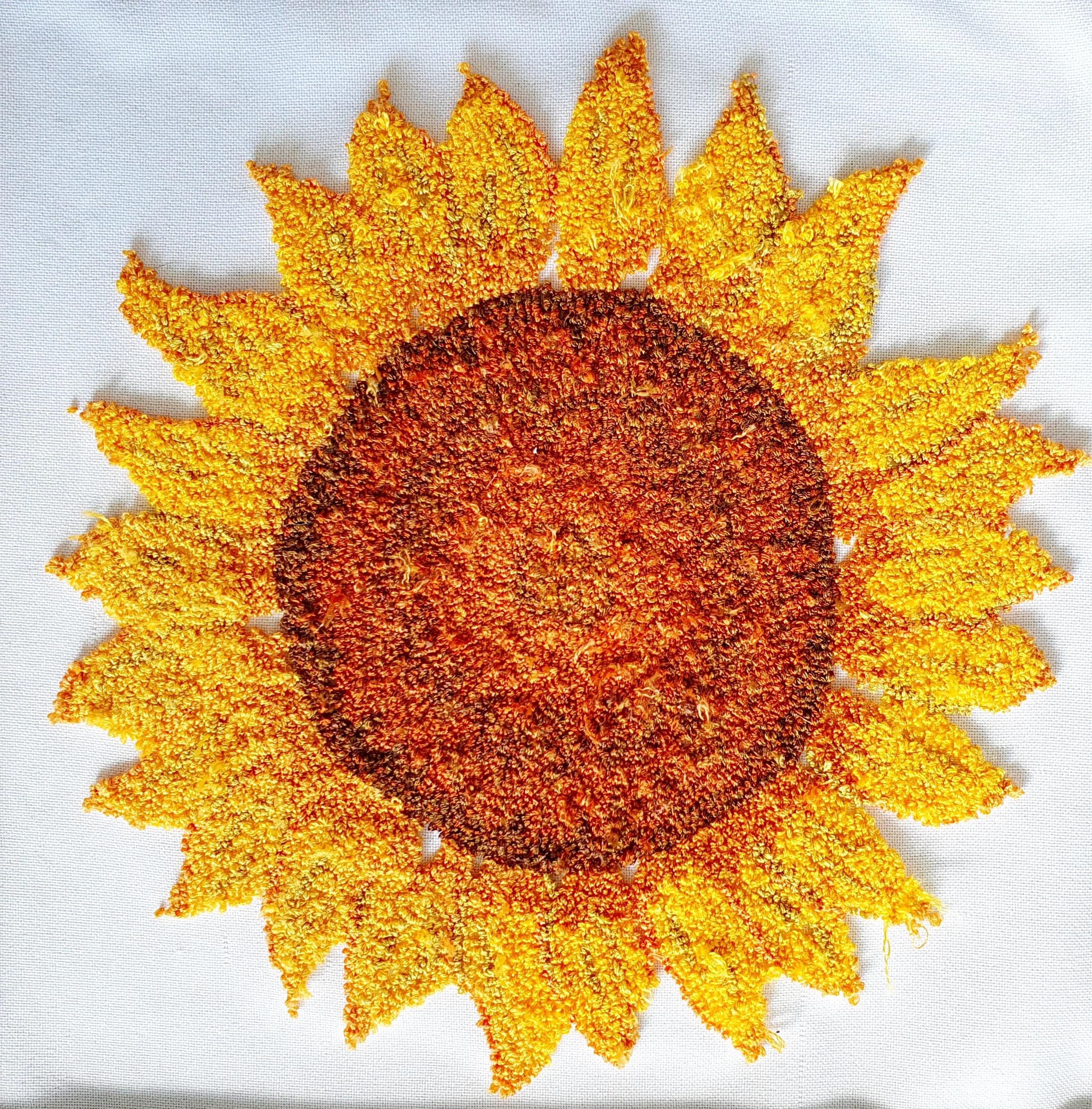 SUNFLOWER Punch Needle Embroidery Kit - Etsy