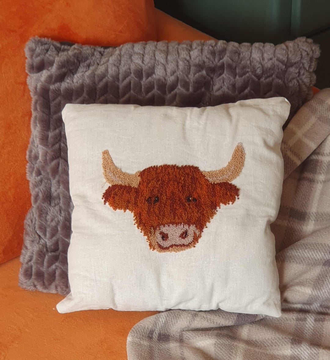 HIGHLAND COW Punch Needle Embroidery Kits - Etsy