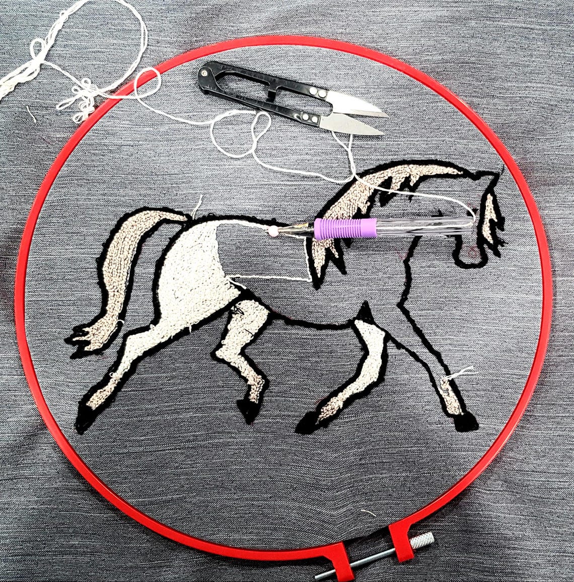Prancing Pony Punch Needle Embroidery Kit - Etsy