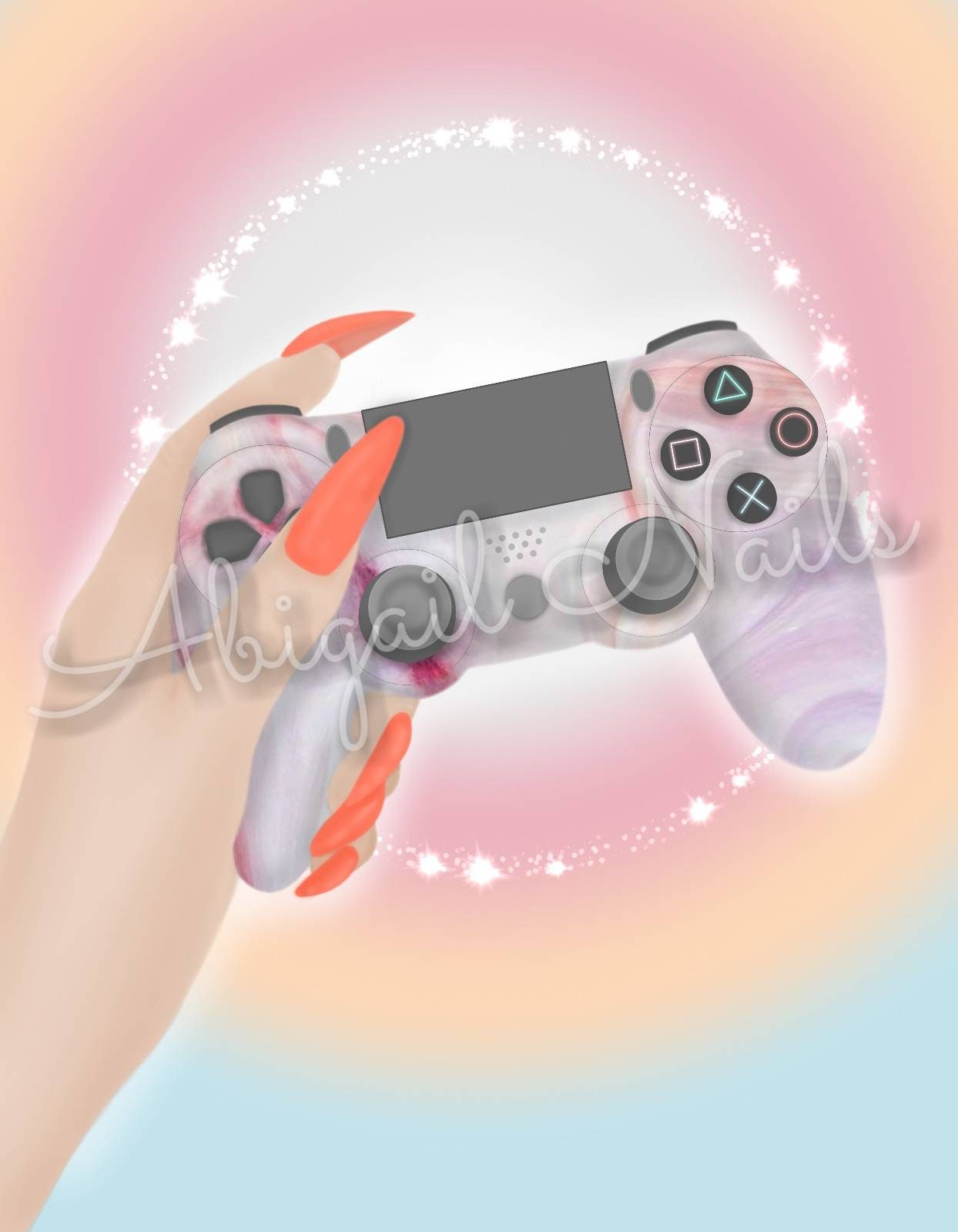 Girly Gaming Room Decor, Video Game Art Work, Gamer Girl Art, Wall Art ...