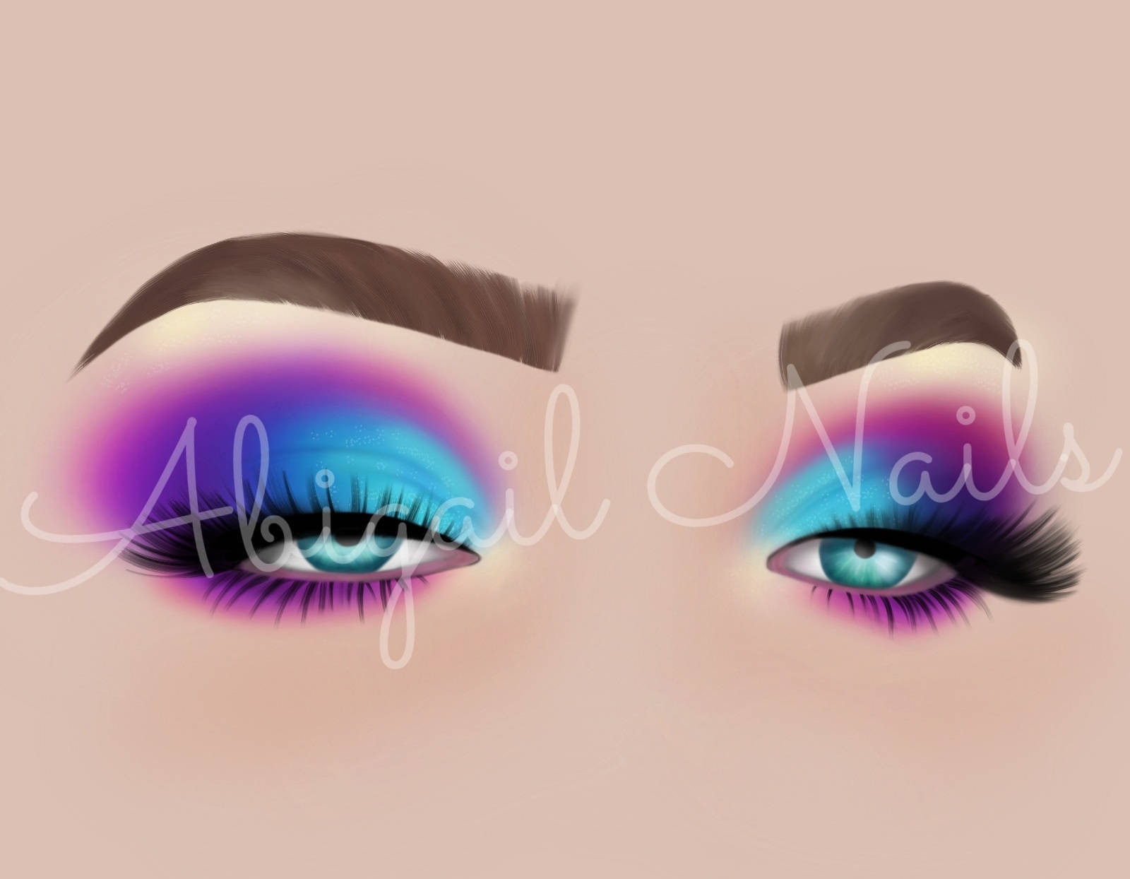 Makeup artist A4 art print beauty illustration girly fashion | Etsy