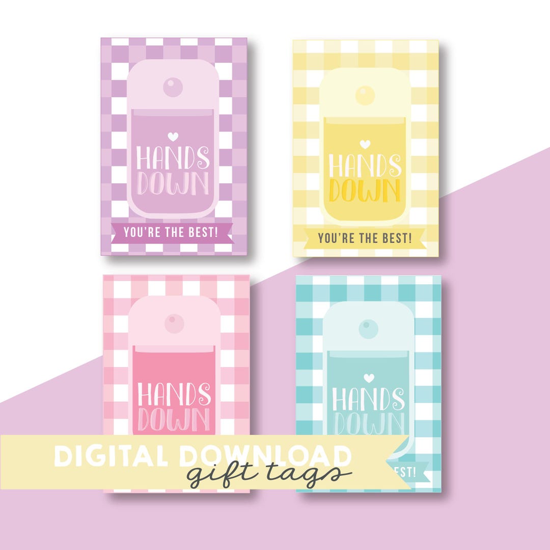 You're the Best Gift Tag, Soap Appreciation Gift Tag, Hands Down You're ...