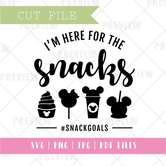 Here for the Snacks Snack Goals SVG Mickey Snack Shirt - Etsy