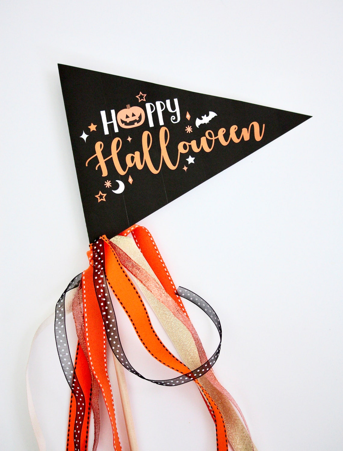 Happy Halloween Pennant Printable, Pumpkin Halloween Printable ...