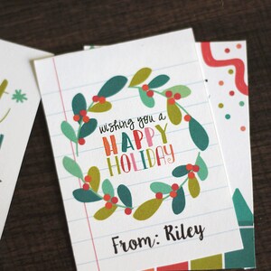 Printable Teacher Gift Tag, Holiday Gift Tag for Teachers, Christmas ...