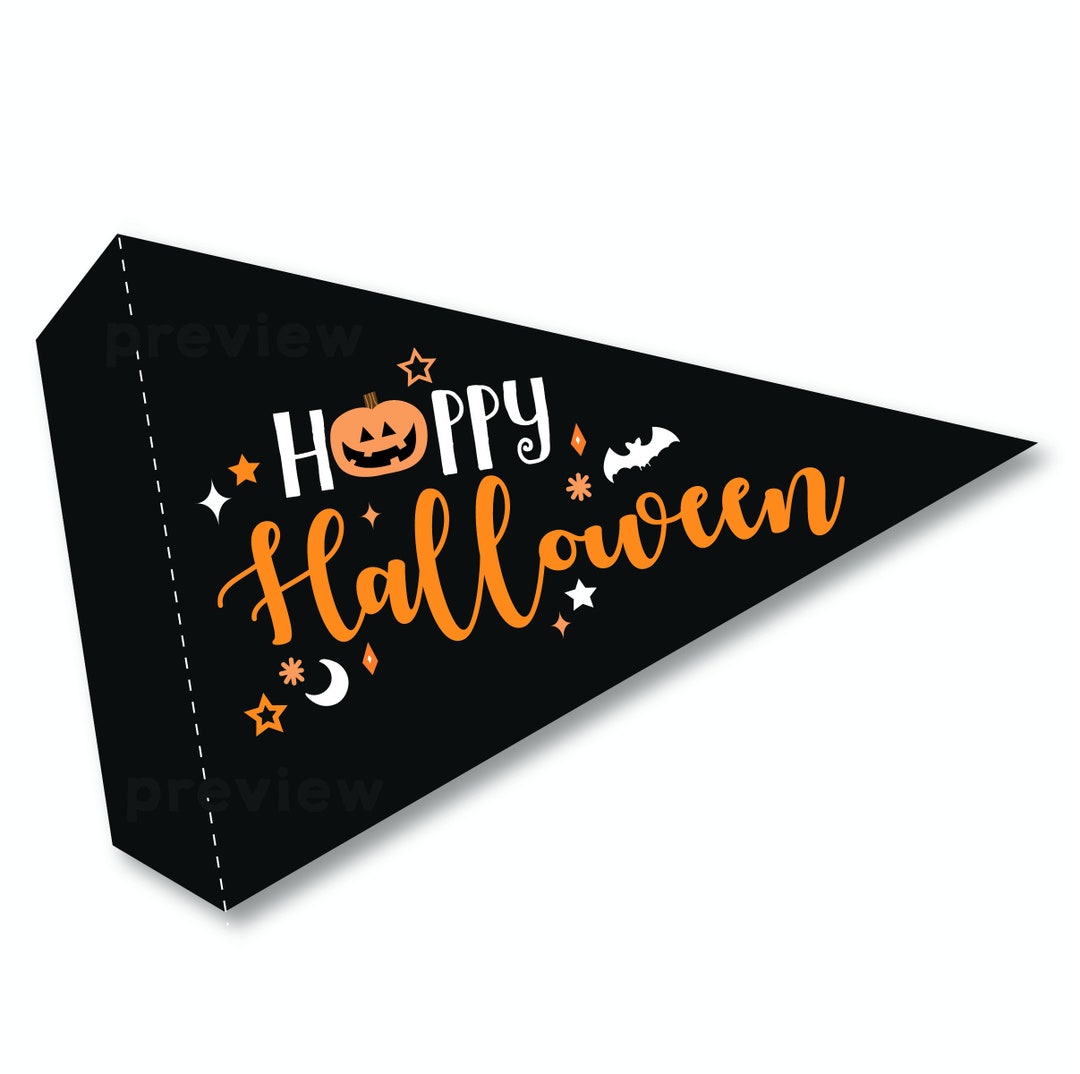 Happy Halloween Pennant Printable, Pumpkin Halloween Printable ...