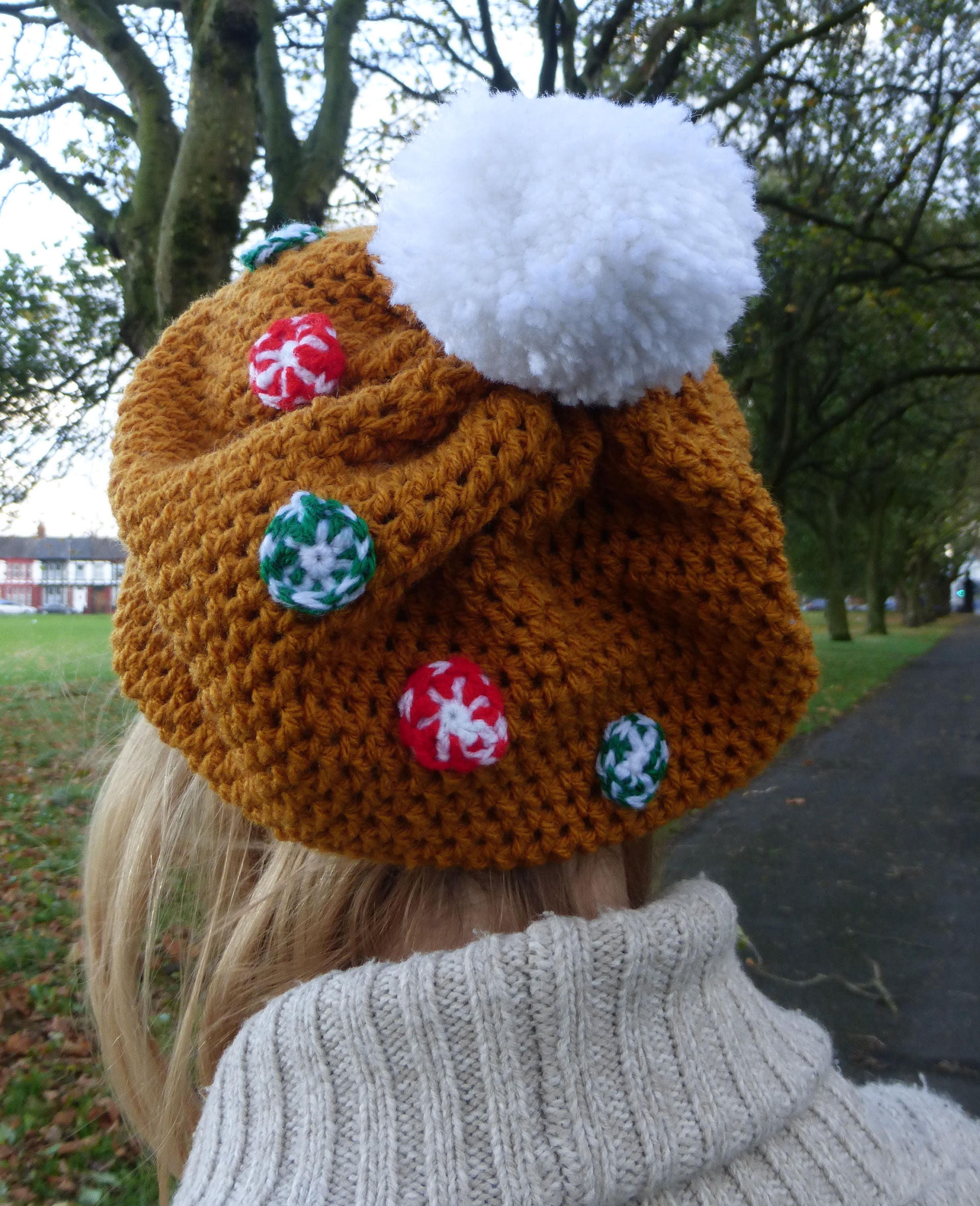 Gingerbread Man Knit Hat