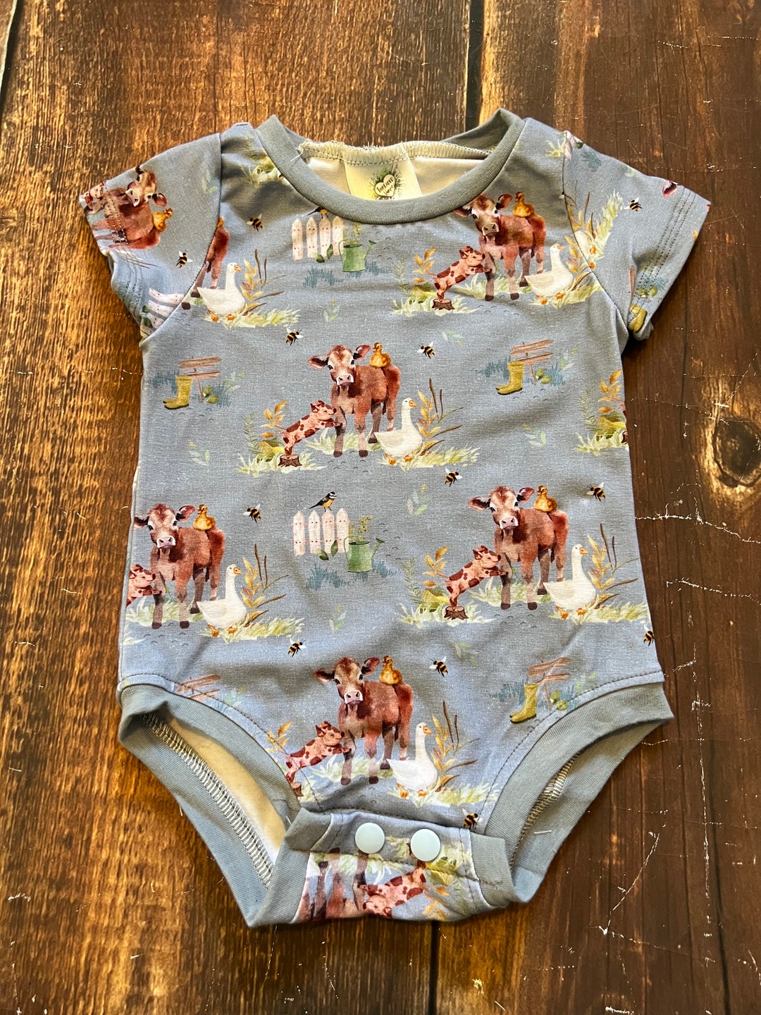 Farm Animals Baby Bodysuit, Farm Baby Clothes, Infant Boy Coming Home ...