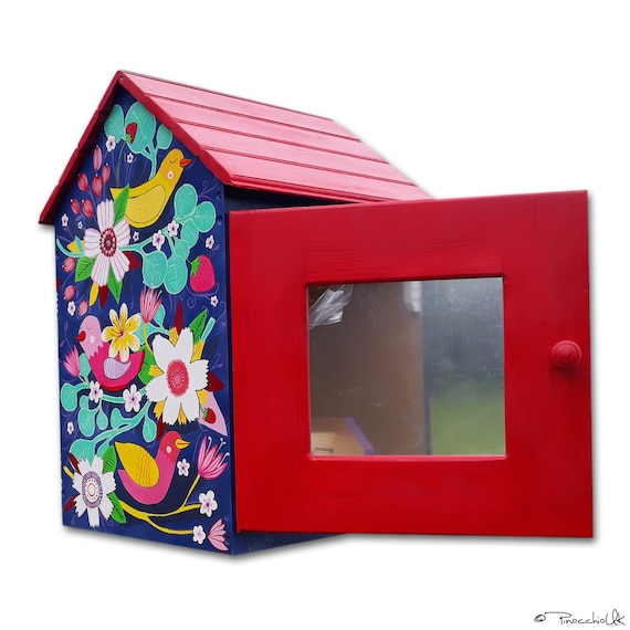 Community Library Outdoor Lending Neighborhood Shared Sidewalk - Etsy