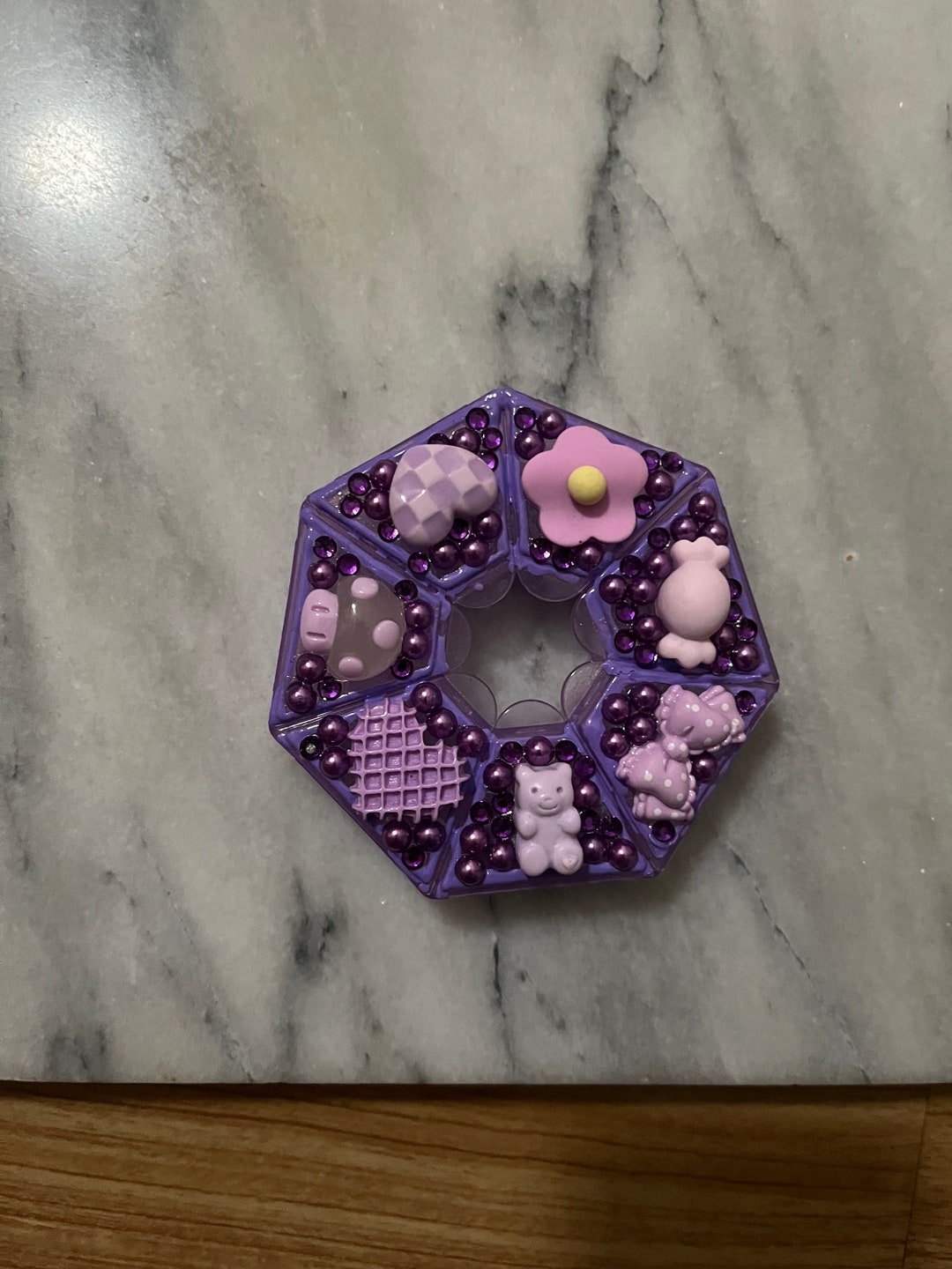 7 Day Cute Small Purple Pill Case - Etsy