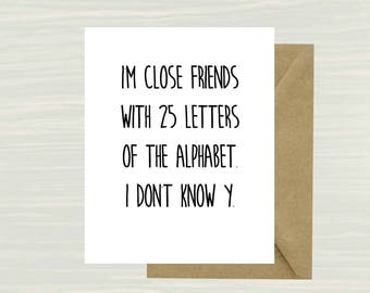 Funny grammar card | Etsy
