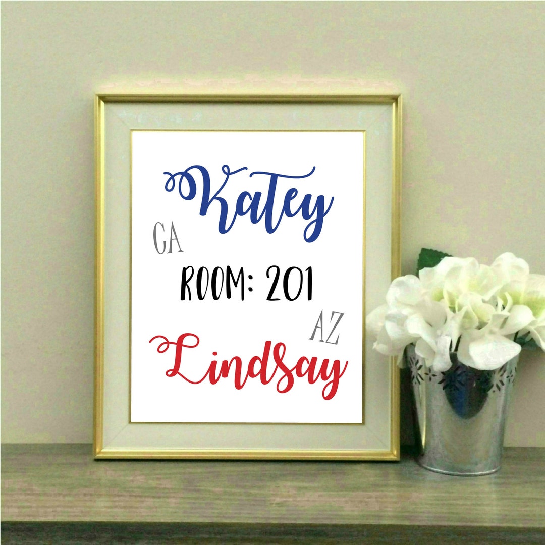 Roommate Name, Home State, Dorm Door, Dorm Decor, Roommate, College ...