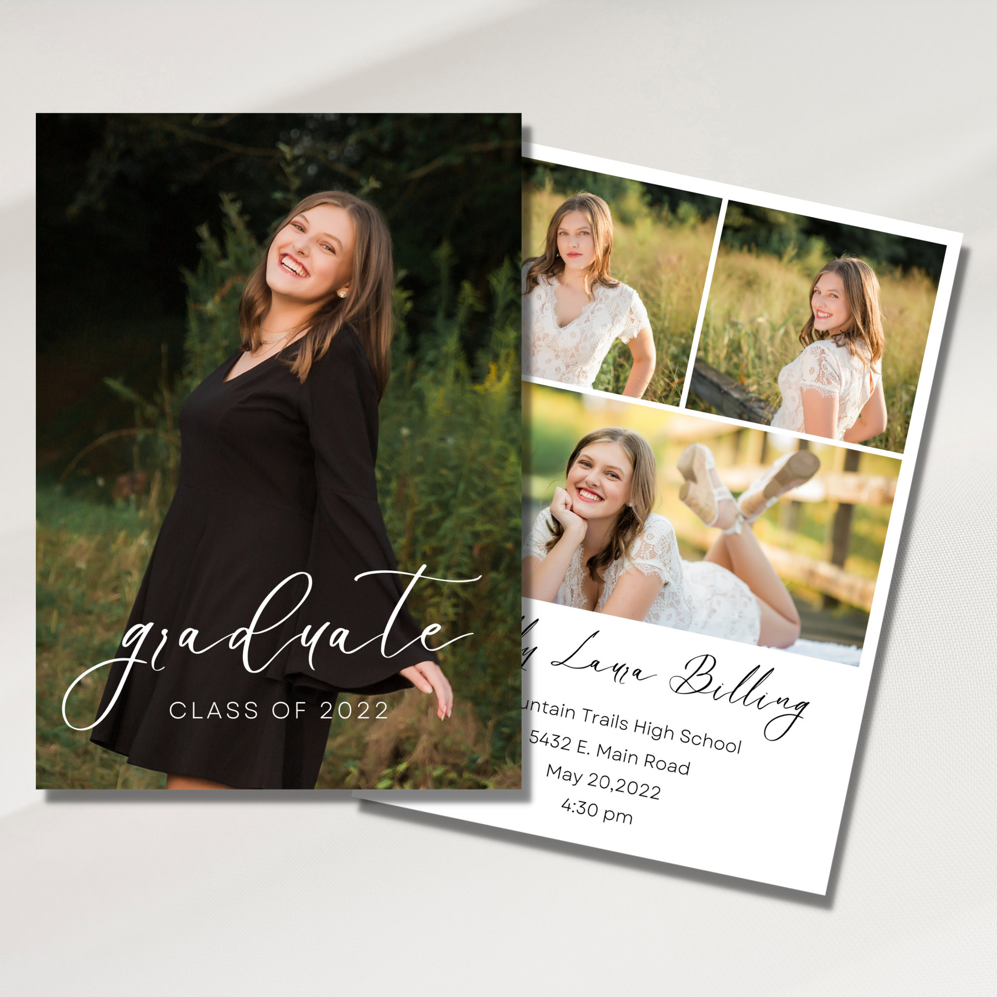 Graduation Announcement, Class of 2022, Graduate, Template, Graduation ...