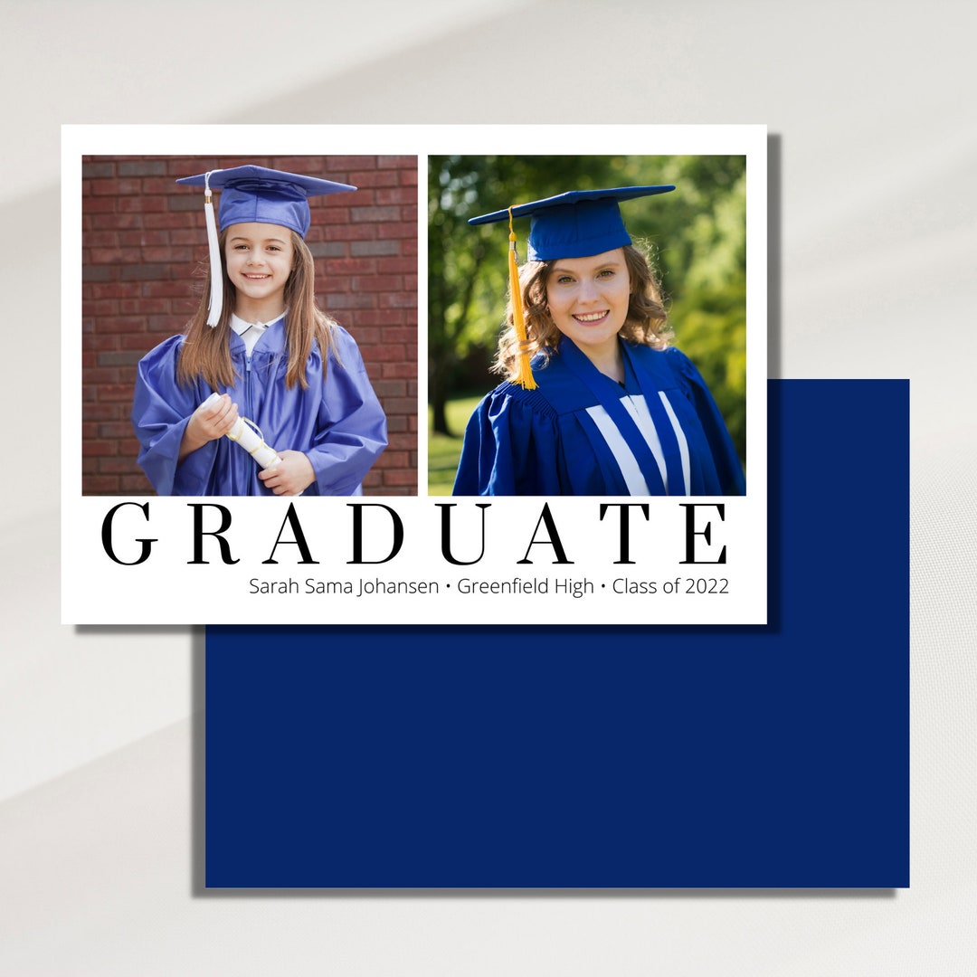 Past and Present, Graduation Announcement, Class of 2022, Graduate ...