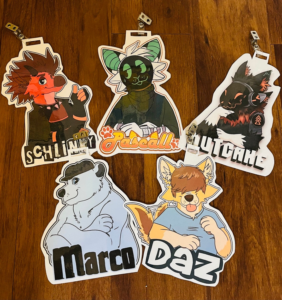 Custom Furry Convention Badge - Etsy