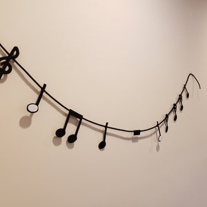 Music Note Felt Garland Piano Room Decor - Etsy