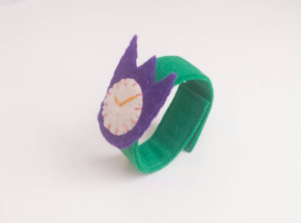 Violet Tulip Felt Watch for Baby and Kids, Play Watch, Toy Watch - Etsy