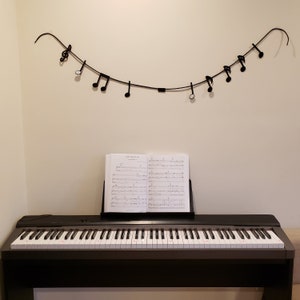 Music Note Felt Garland - Piano Room Decor - Etsy
