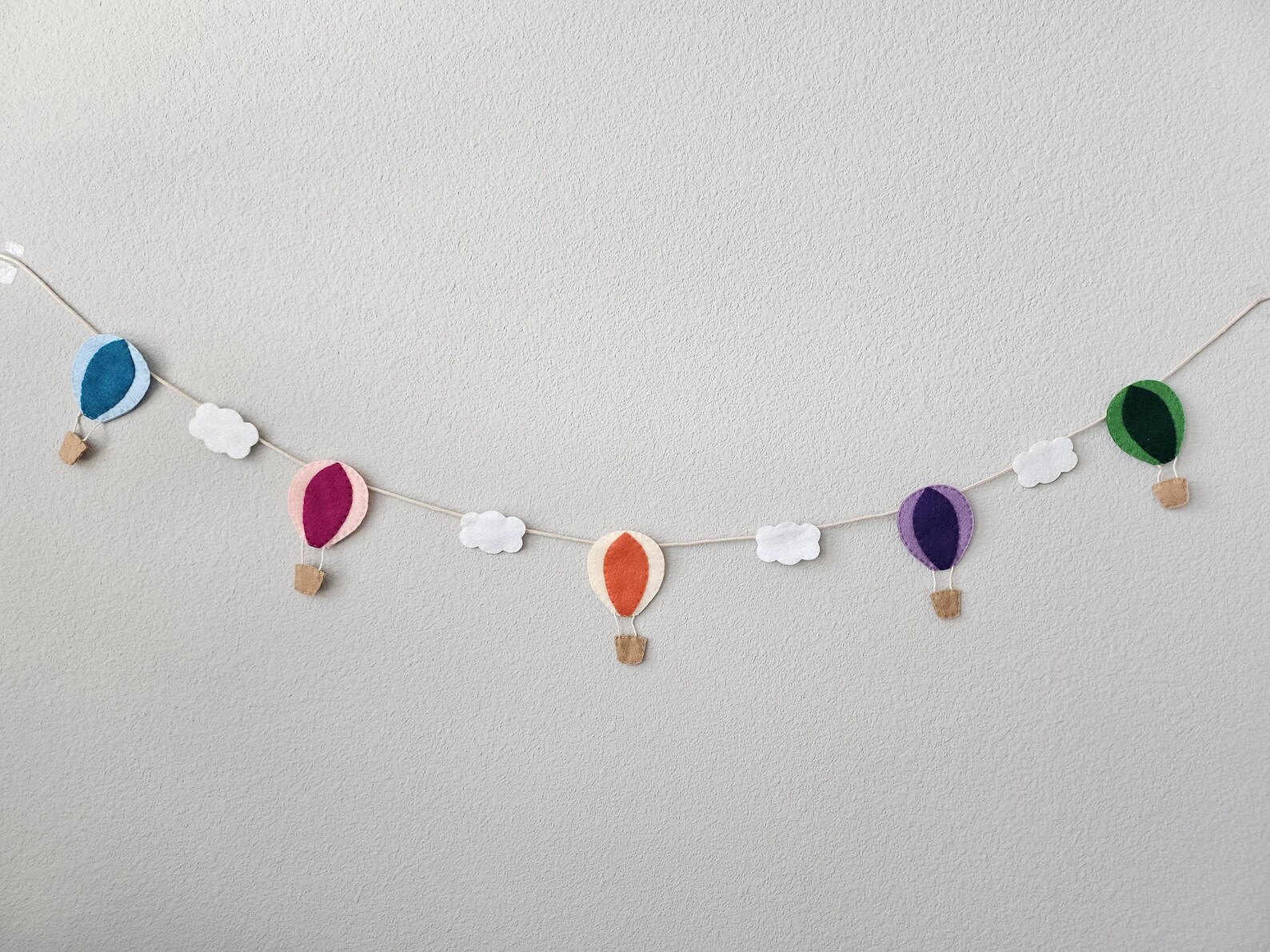 Hot Air Balloon Garland / Felt Balloon Garland - Etsy