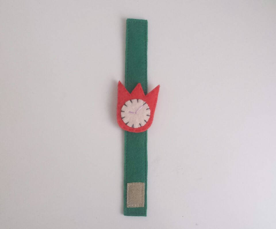 Red Tulip Felt Watch for Baby and Kids, Play Watch, Toy Watch - Etsy