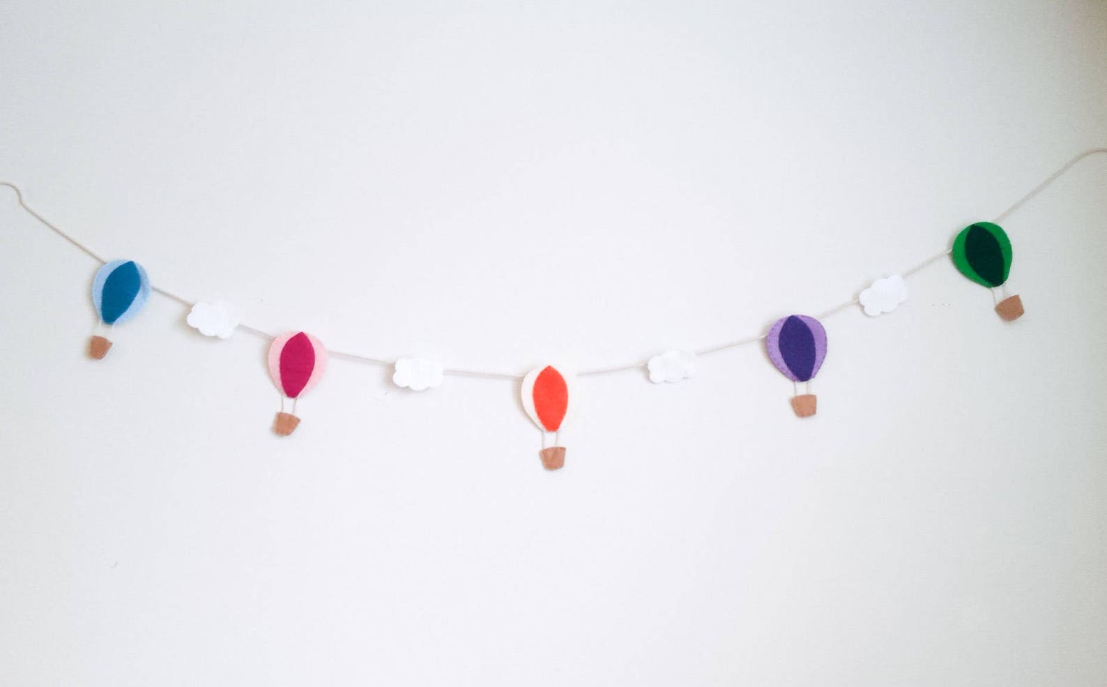 Hot Air Balloon Garland / Felt Balloon Garland - Etsy