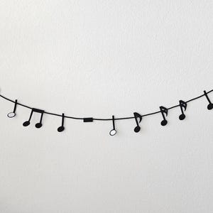 Music Note Felt Garland - Piano Room Decor - Etsy