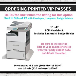 Red Carpet Paparazzi VIP Pass Birthday Party Invitations, Printable ...