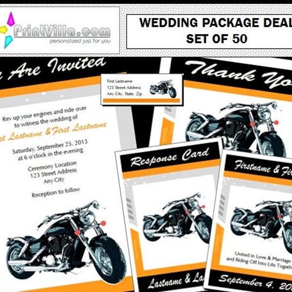 Motorcycle Wedding - Etsy