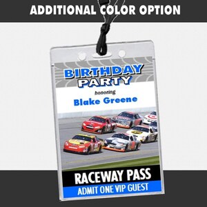 Daytona 500 VIP Pass Invitation, Printable, Boy or Girl Birthday Party ...