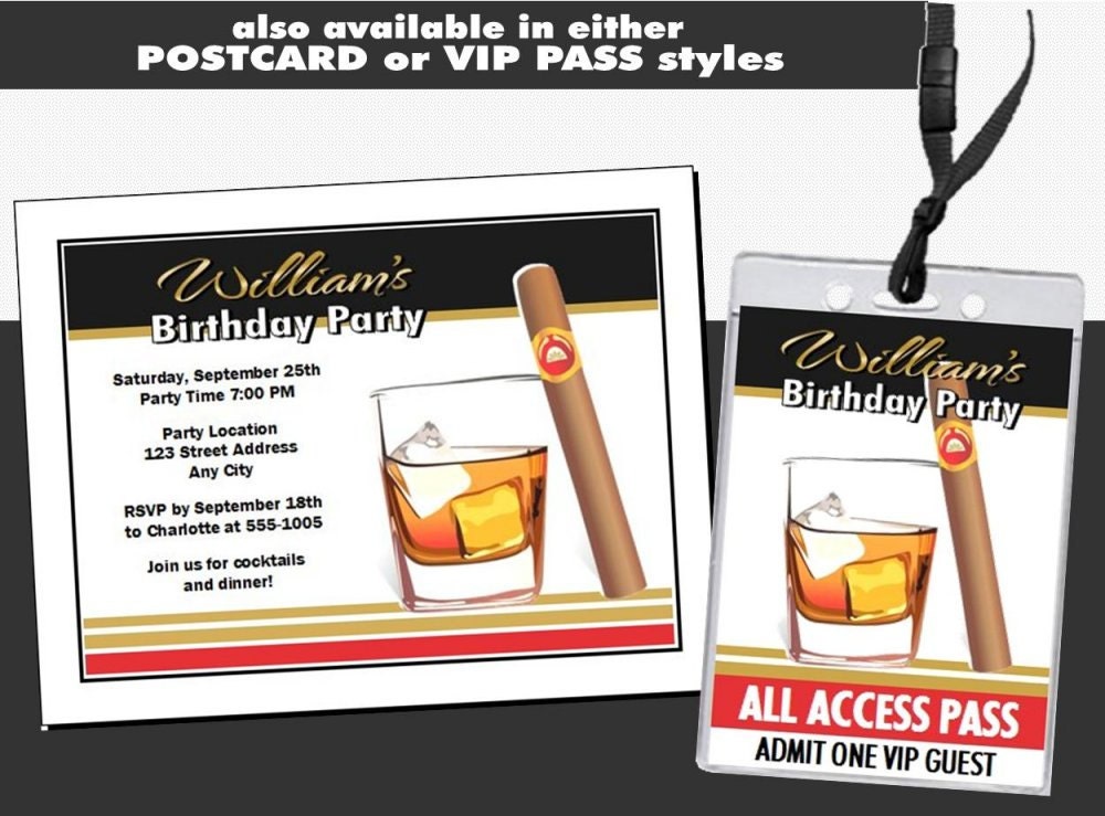 The Manhattan Ticket Invitation, Printable With Printed Option ...