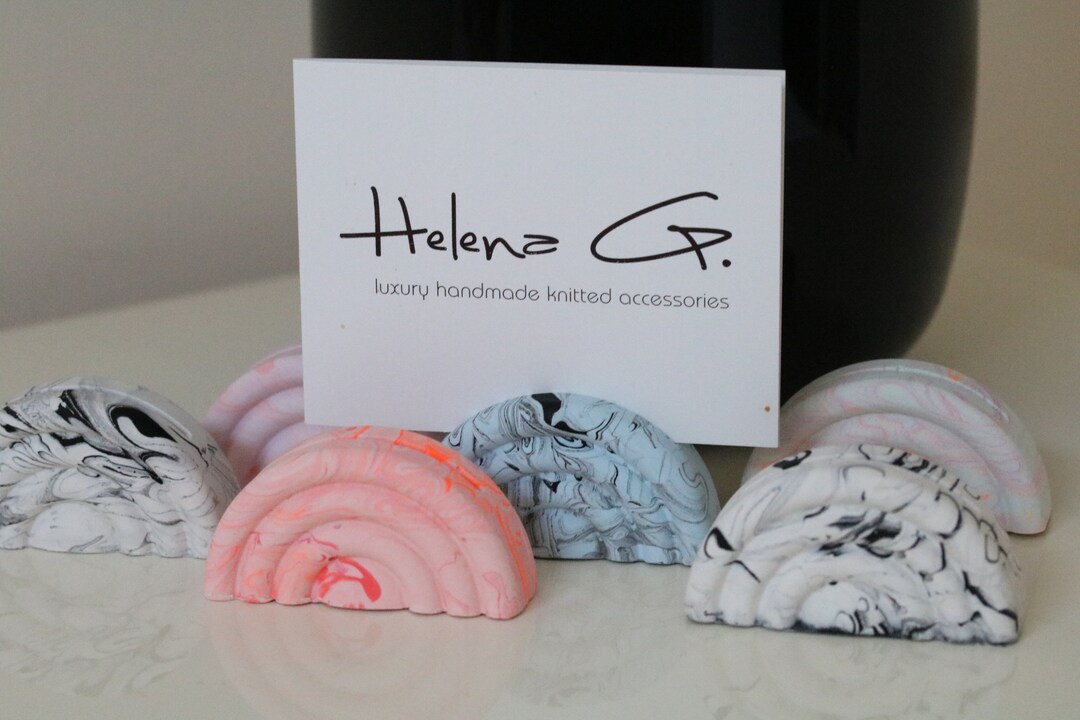 Jesmonite Mini Rainbow Holder, Photo Holder, Polaroid Holder, Menu ...