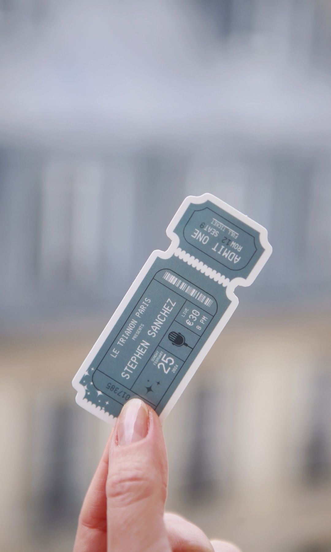 Stephen Sanchez Vintage Concert Ticket Sticker - Etsy