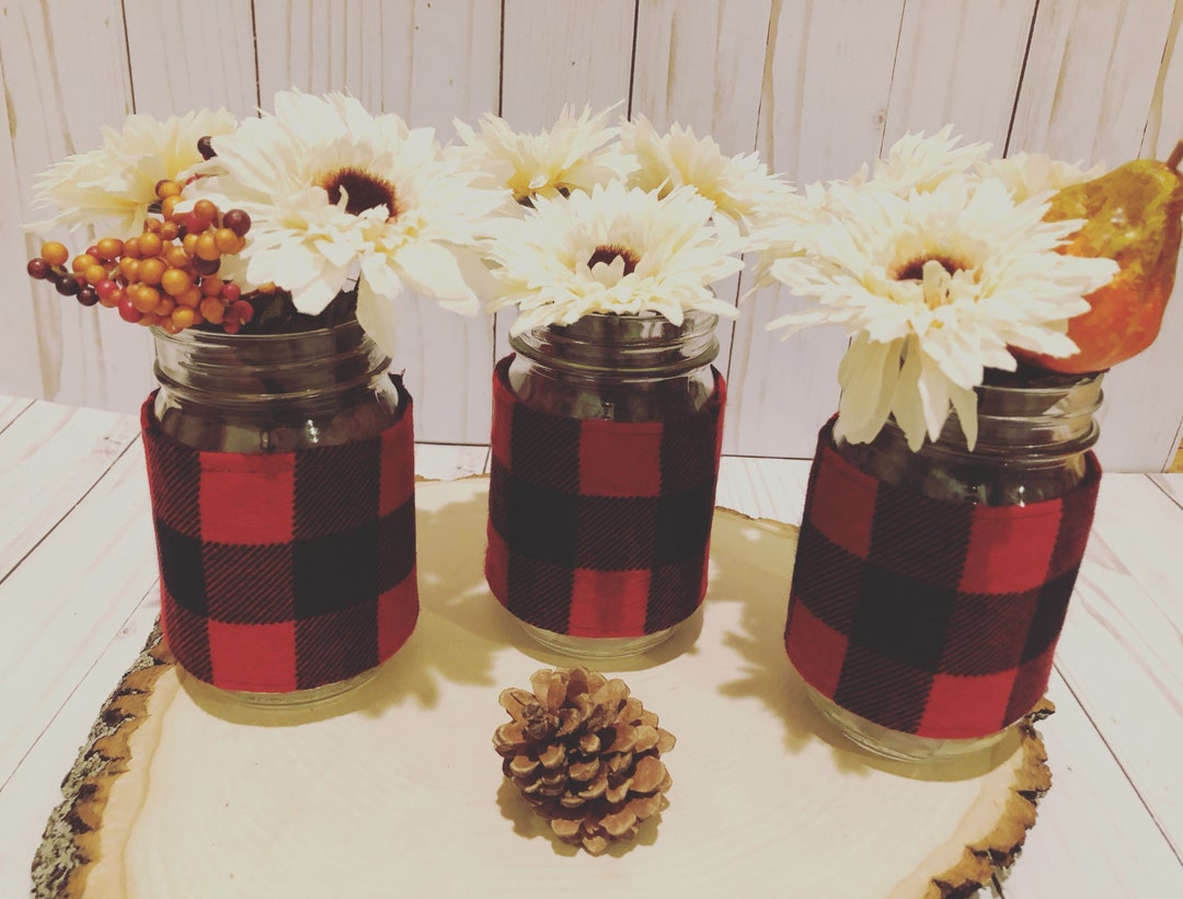 Lumberjack Table Decor -lumberjack Birthday-lumberjack Mason Jars ...