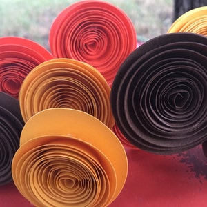 Thanksgiving Decor-autumn Paper Flowers-thanksgiving Paper Flowers-fall ...