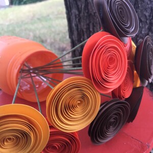 Thanksgiving Decor-autumn Paper Flowers-thanksgiving Paper Flowers-fall ...