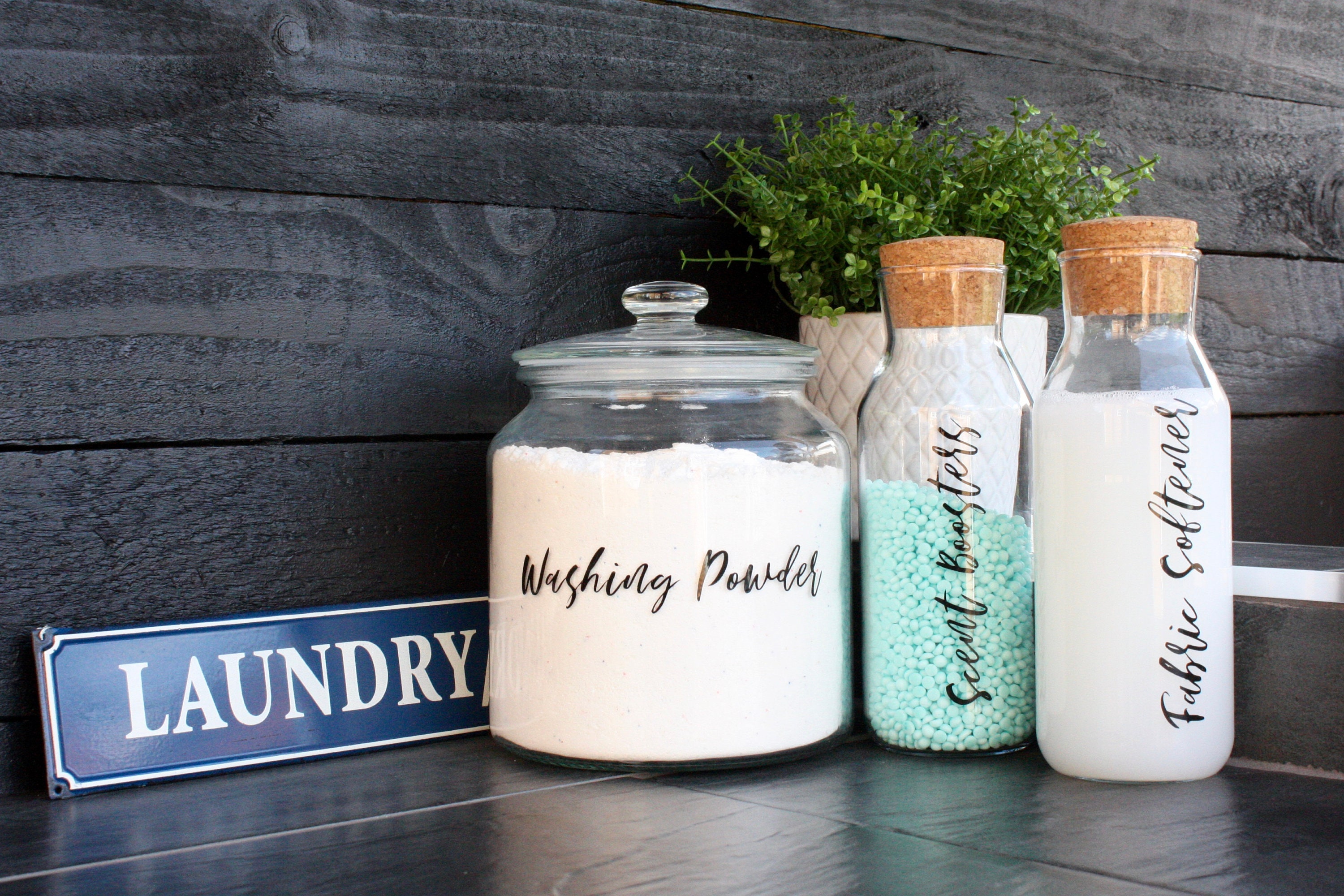 Laundry Room Labels Utility Decals Washing Powder Fabric - Etsy