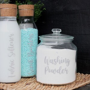 Laundry Room Labels Utility Decals Washing Powder Fabric - Etsy