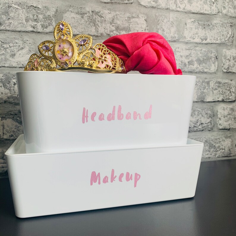 Girls Accessories Labels - Hair Clip Storage - Jewellery Box Stickers ...