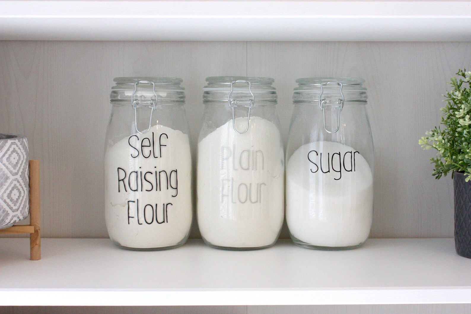 Storage Jar Labels - Baking Ingredients - Pantry Labels - Baking Set ...