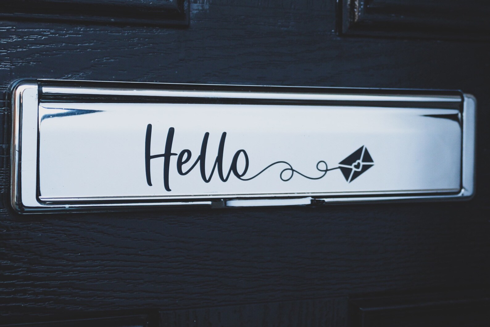 Letterbox Label, Vinyl Decal, Postbox Front Door Sticker, Hello - Etsy UK