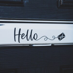Letterbox Label, Vinyl Decal, Postbox Front Door Sticker, Hello - Etsy UK